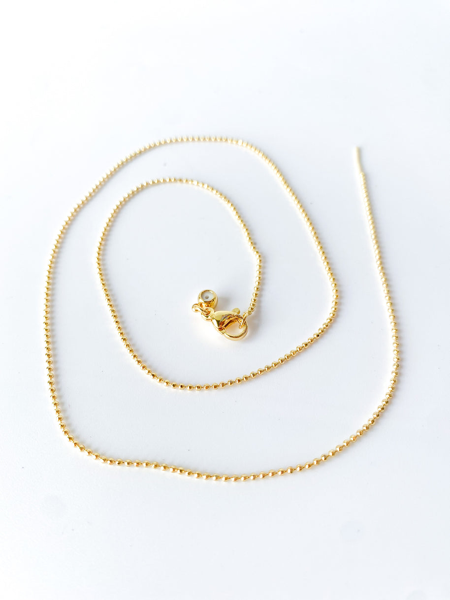 Cadena Plain Ajustable Balines Dorados – Solanas Handmade